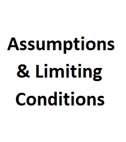 Assumptions and Limiting Conditions | Propertylogy